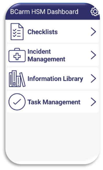 Complete Checklists in the BCarm HSM App